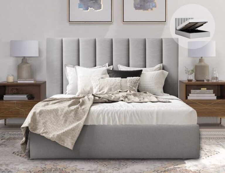 Banff Gas Lift Storage Super King Bed Grey