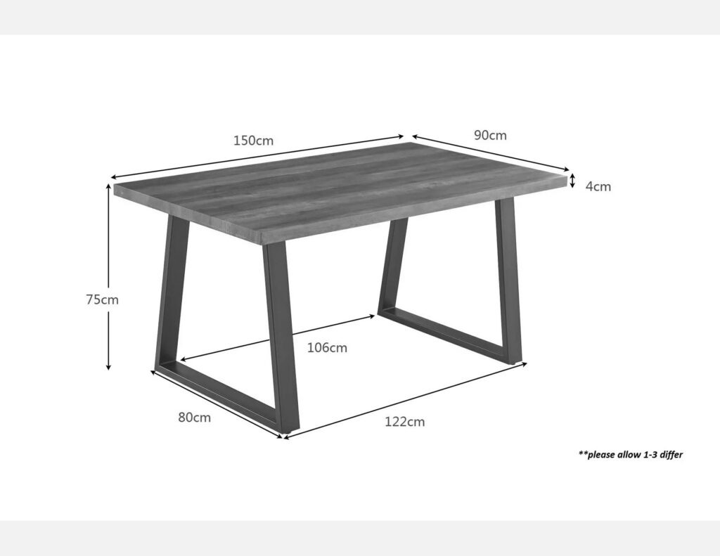 Zoe Dining Table 1500mm