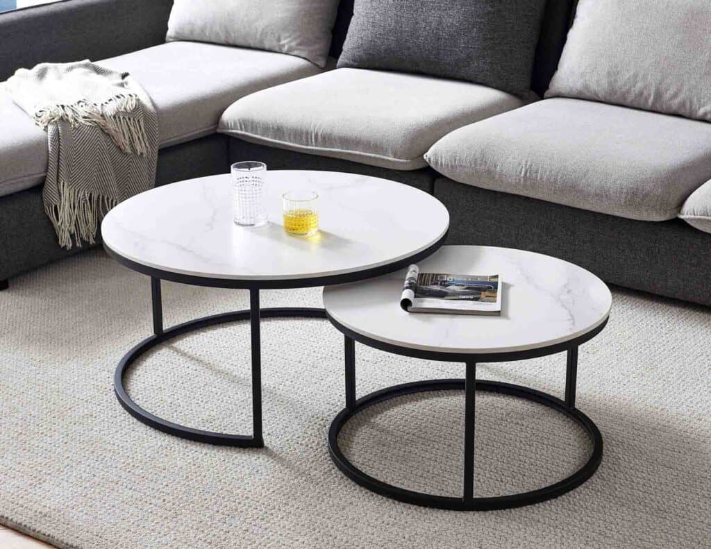 Elle round coffee table store