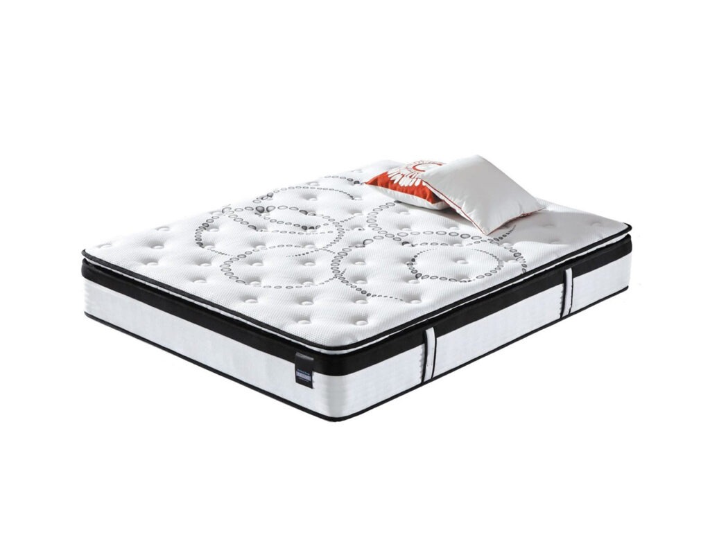 Chicago White Single Bed With Perfect Sleep Pocket Spring Mattress
