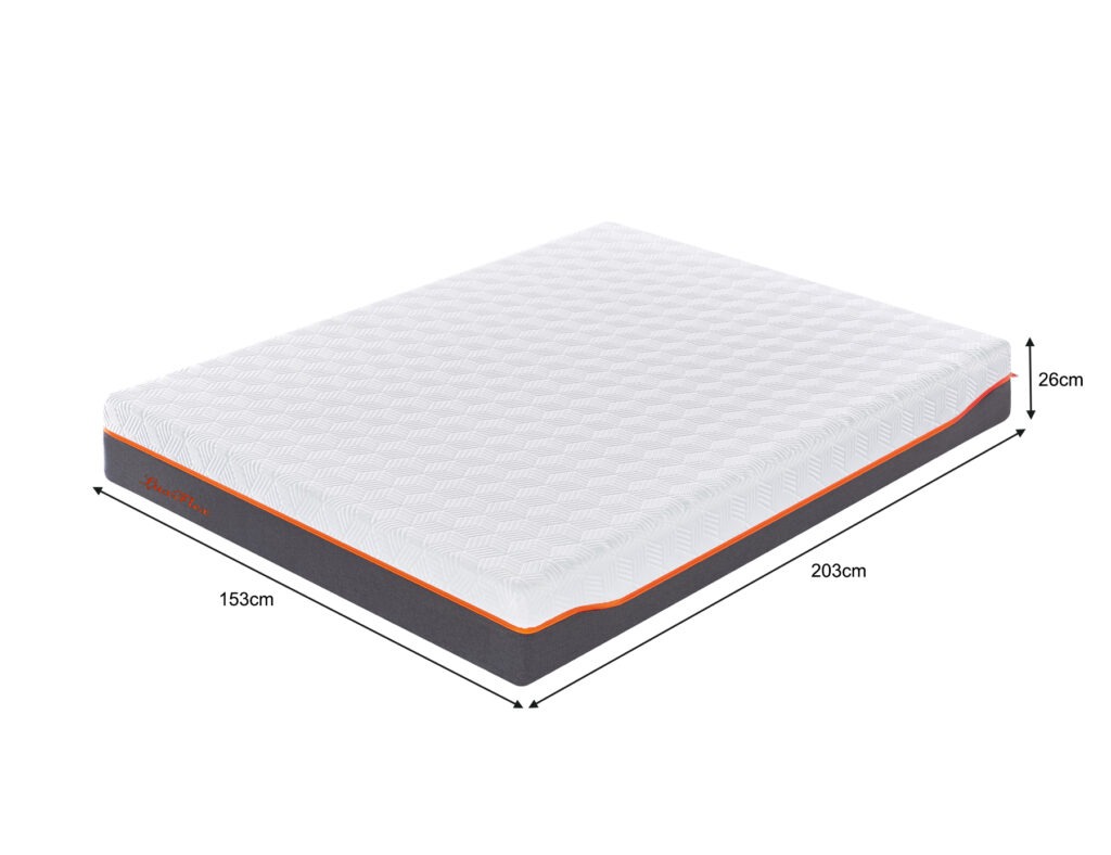 Smart Flex SF500 Electric Adjustable Bed Base With Memory Foam Mattress ...