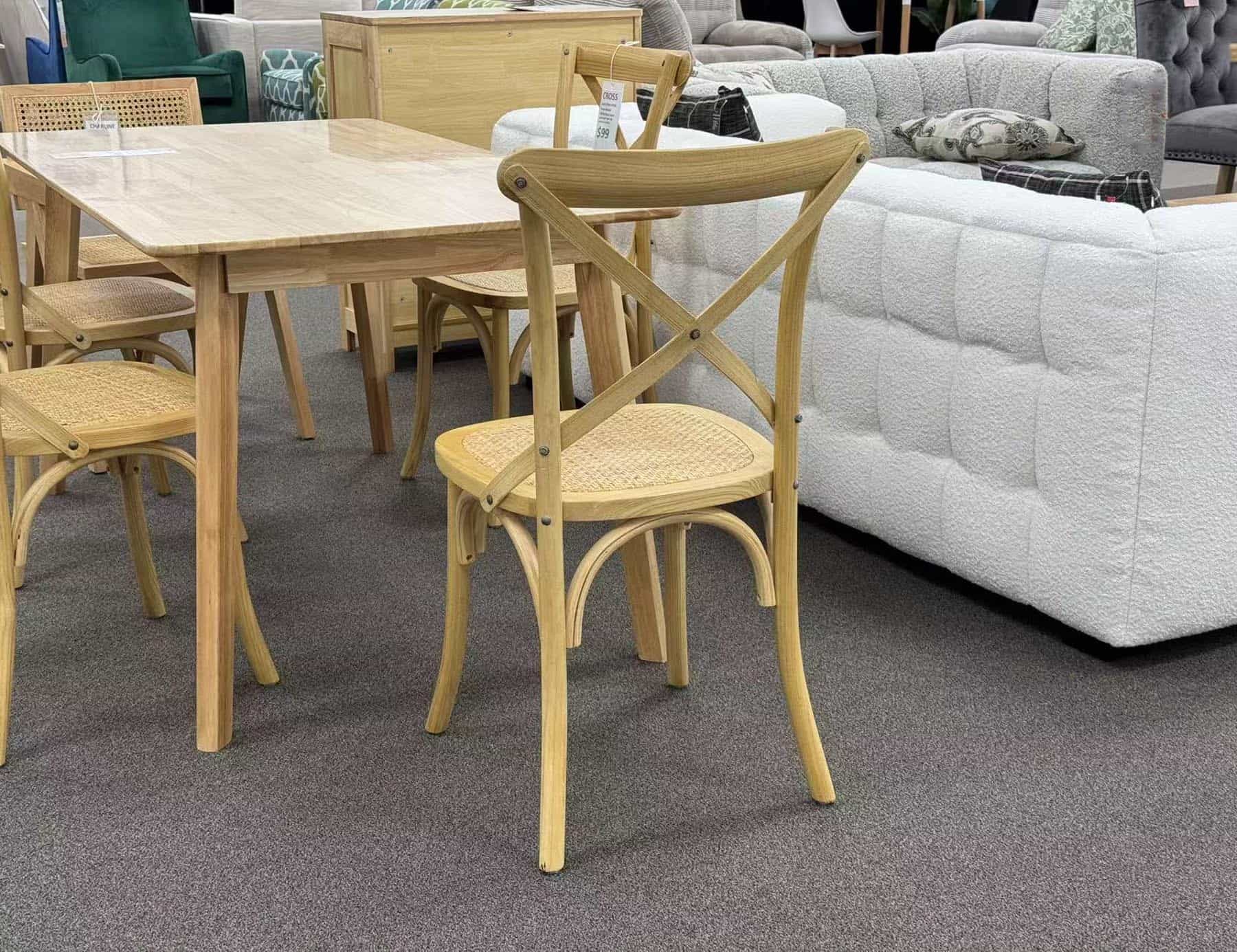 Cross Back Dining Chair
