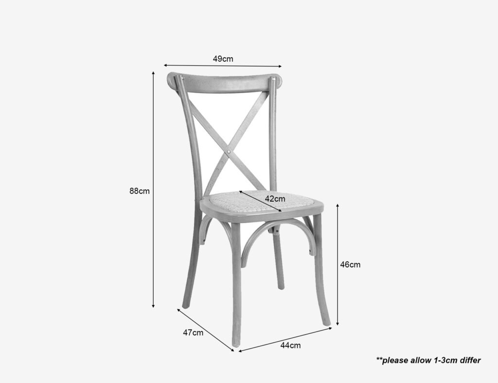 Cross Back Dining Chair