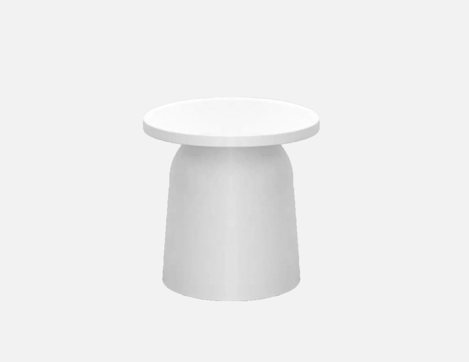 Poly Side Table Round White