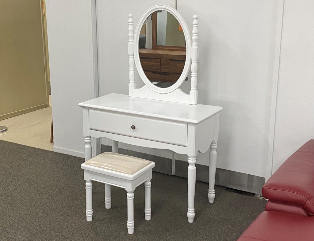Eden French Style Dressing Table Mirror With Stool