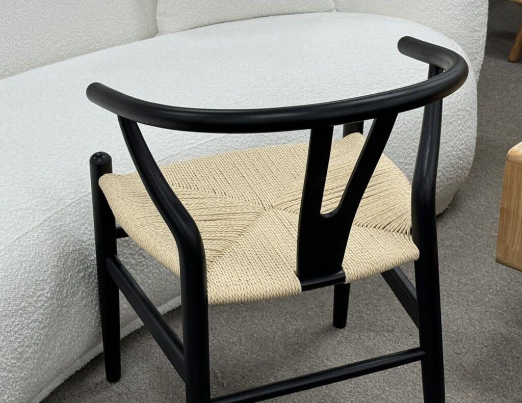 CH24 Black Wishbone Y Chair Hans Wegner Wooden Chair Replica