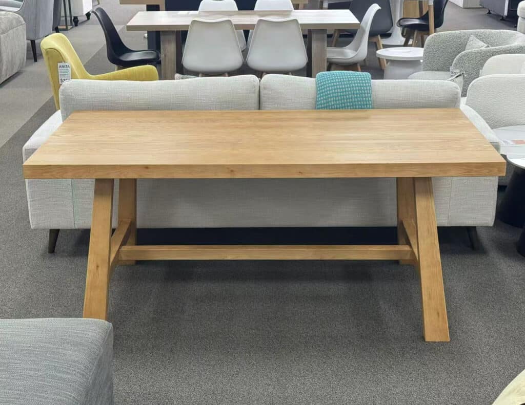 Alaska Wood Dining Table With 6 Chairs
