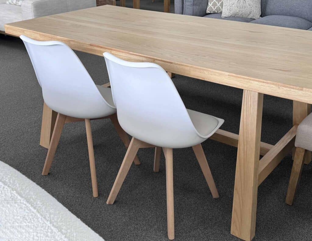Alaska Wood Dining Table With 6 Chairs