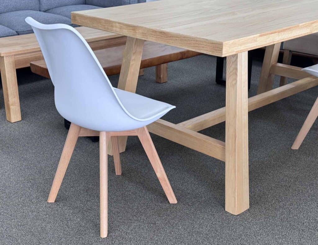 Alaska Wood Dining Table With 6 Chairs