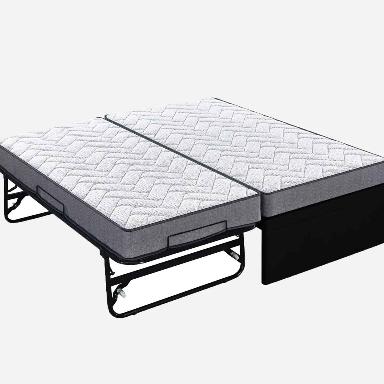 Trundle Bed With 2x Pocket Spring Mattress Set