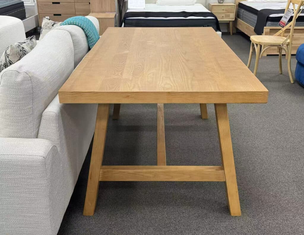 Alaska 6 Seater Dining Set – Ash Wood Table with Scandinavian PU Chairs NZ