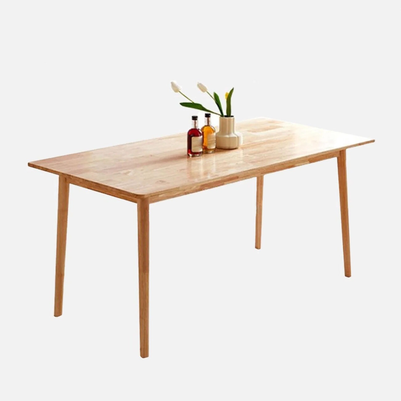 Reese Solid Rubber Wood Dining Table 1500mm