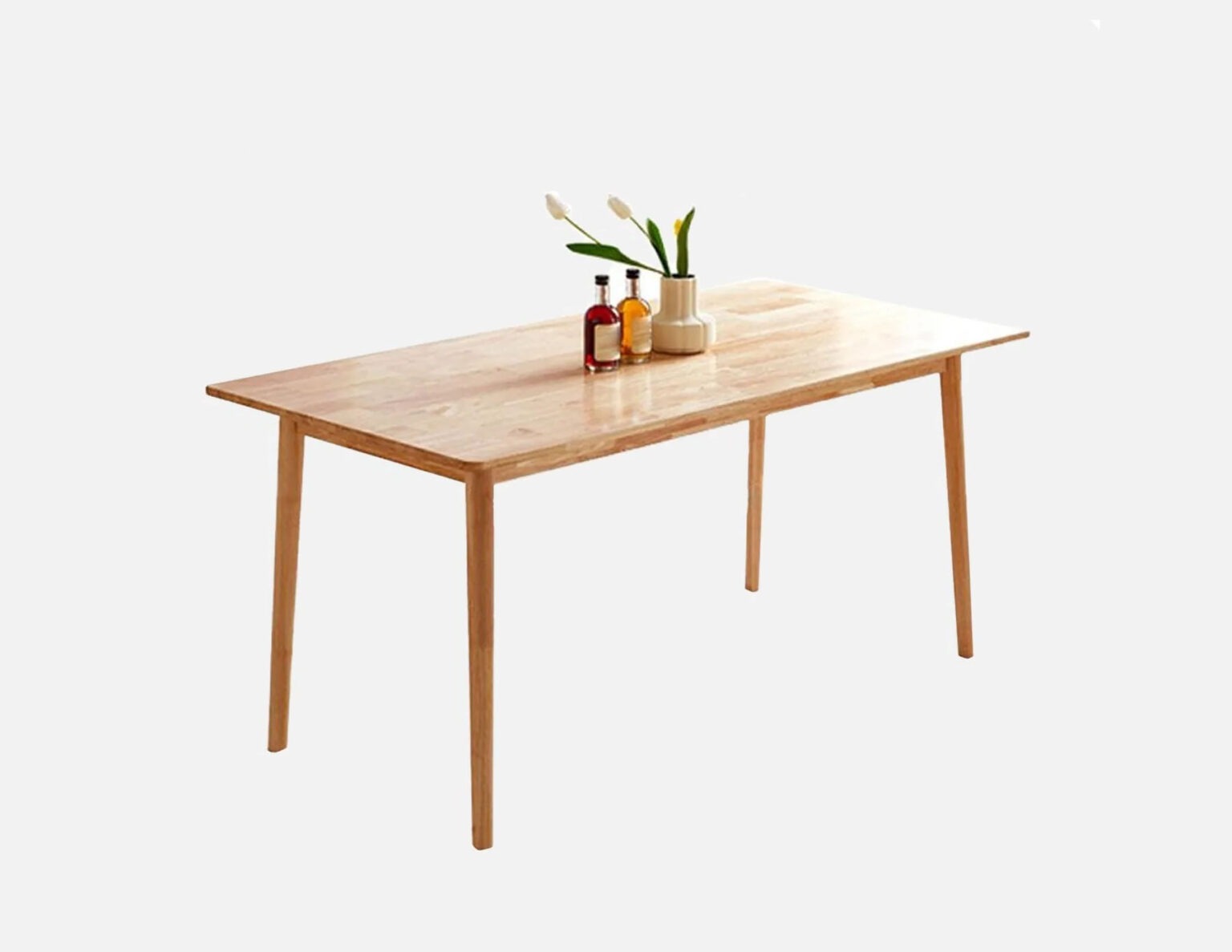 Reese Solid Wood Dining Table With 6 Chairs