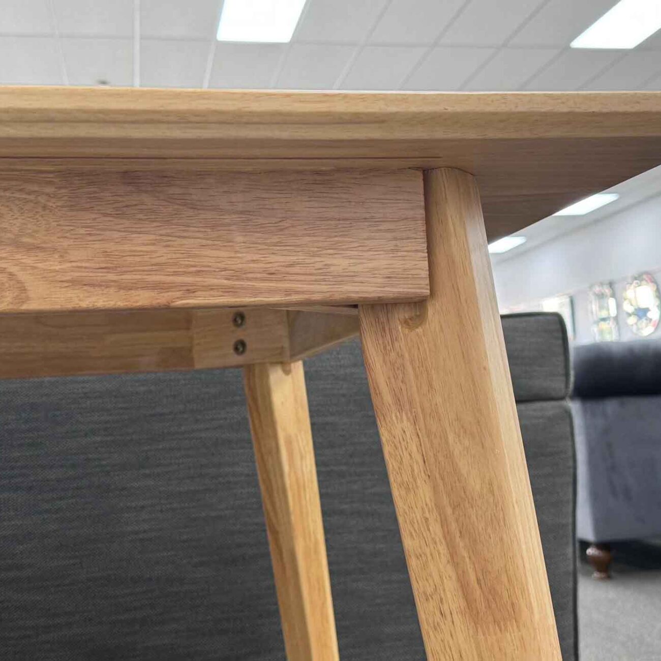 Reese Solid Rubber Wood Dining Table 1500mm