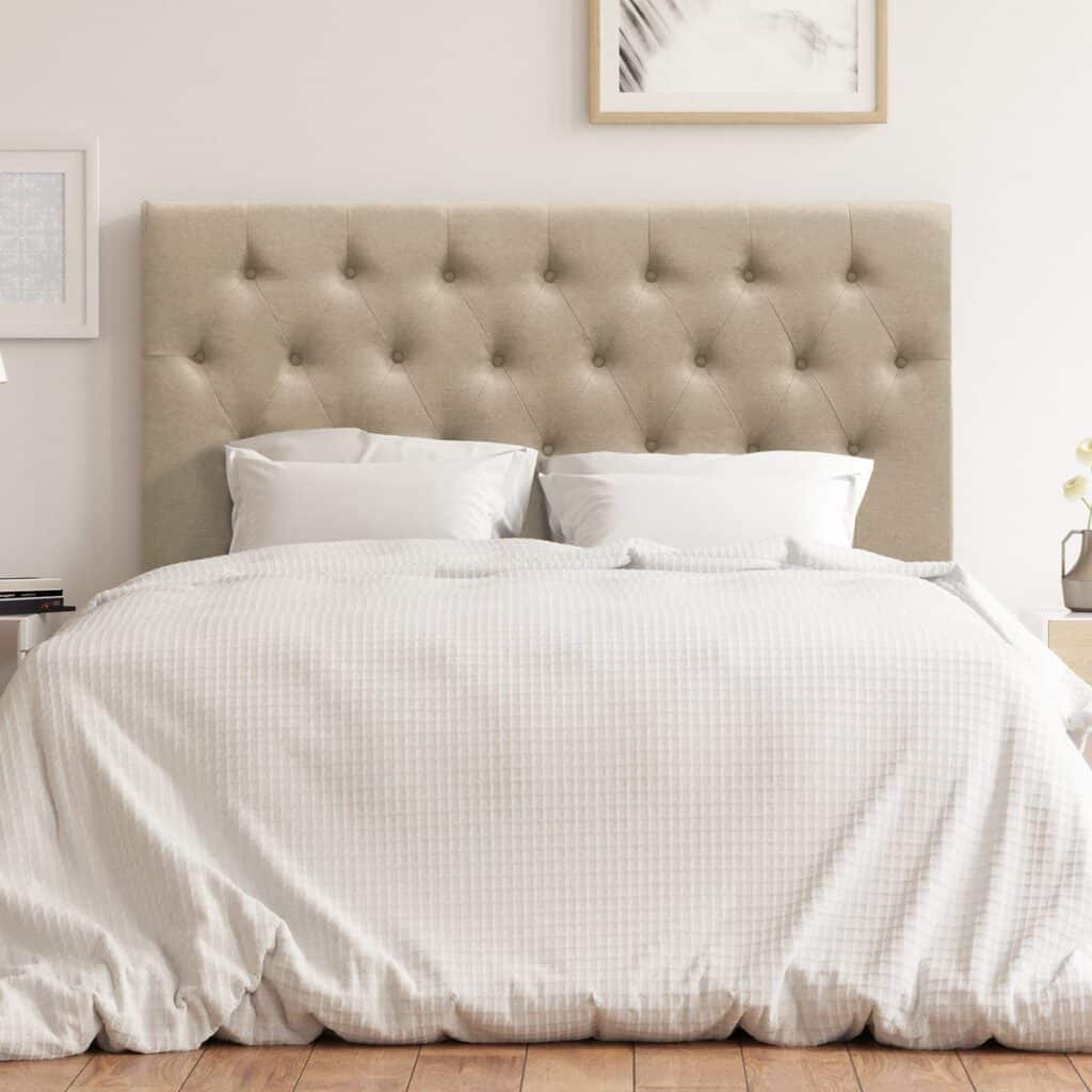 Louise King Single Headboard Beige