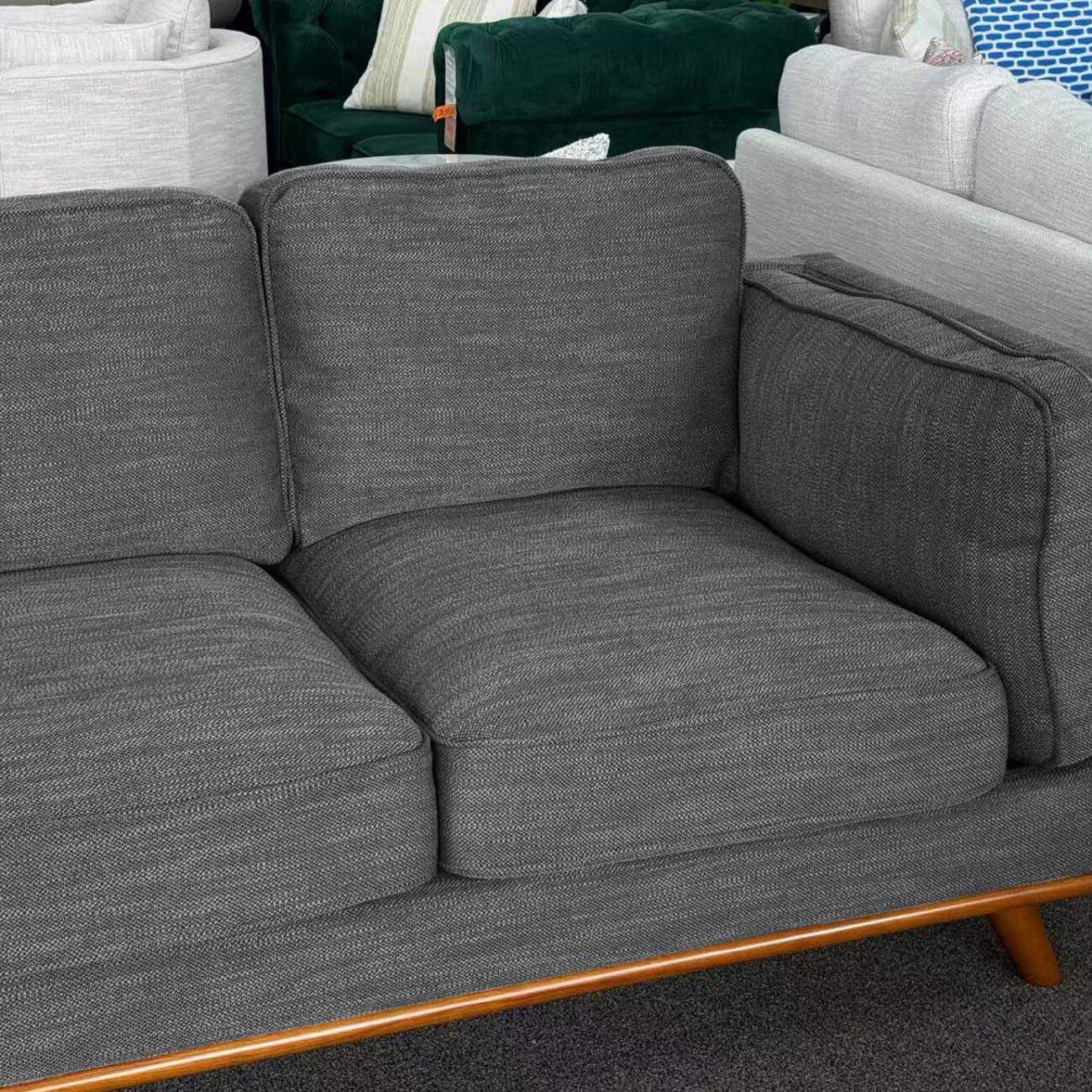 Figaro Sofa – Modern Fabric Couch with Wooden Legs | 2 & 3 Seater Lounge NZ