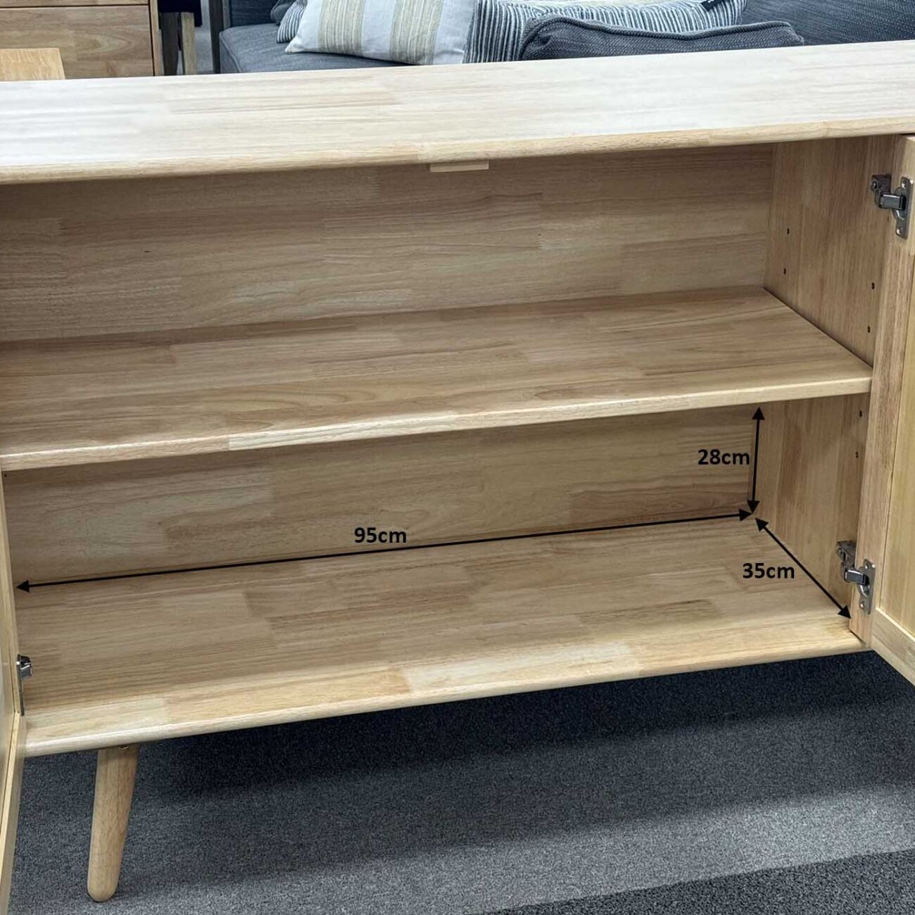 Oslo Rubber Wood Buffet Sideboard