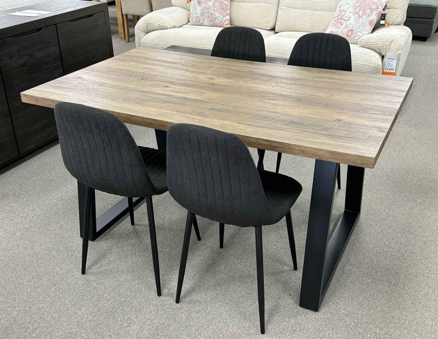 Zoe Dining Table With 4 Chairs