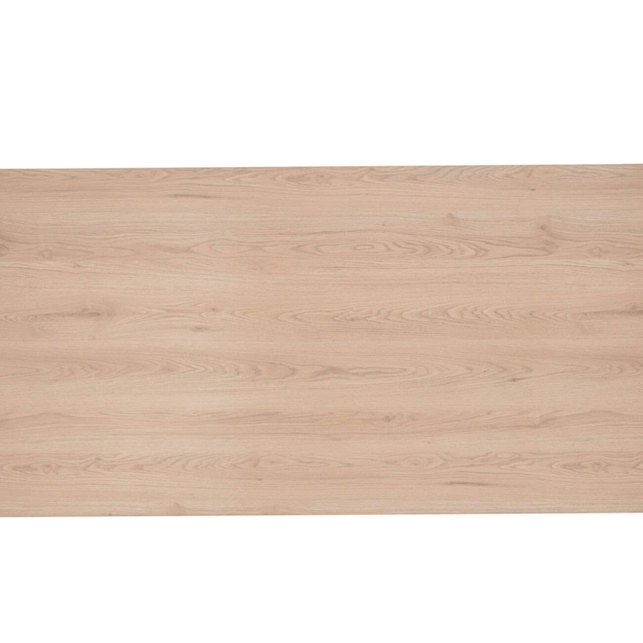 Russell Oak Wood Look Dining Table – Modern Industrial Table with Metal ...