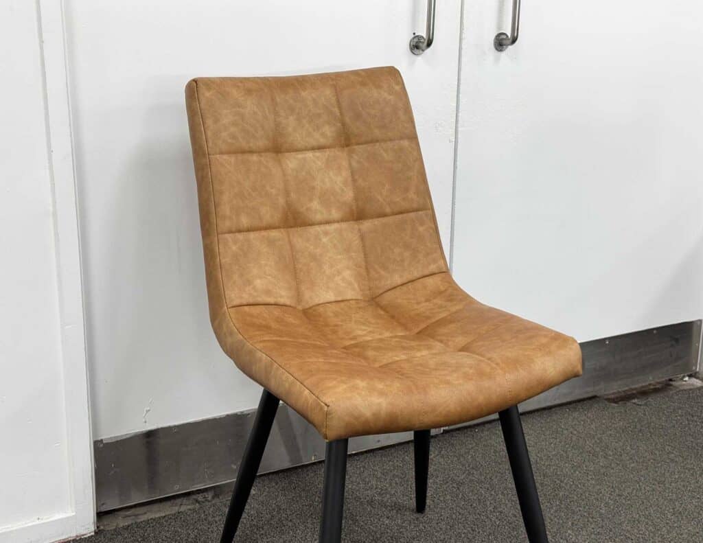 Kraft Brown PU Dining Chair x 6