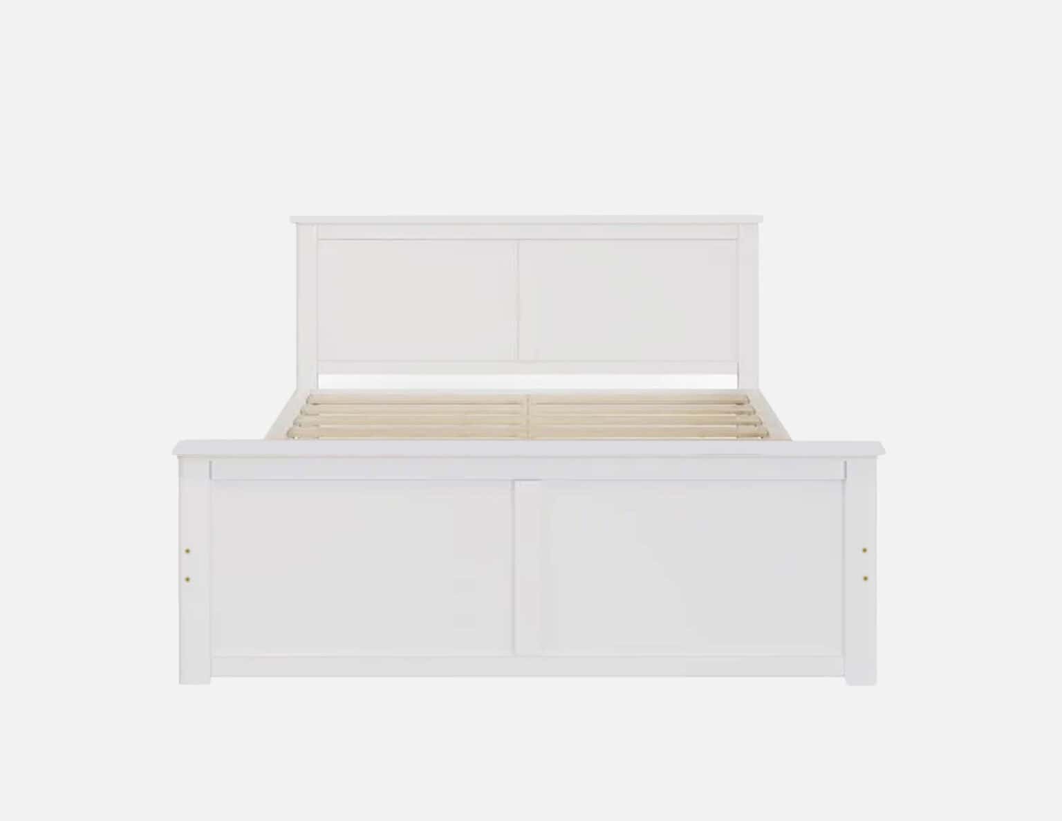 Chicago Queen Bed White Pine Wood