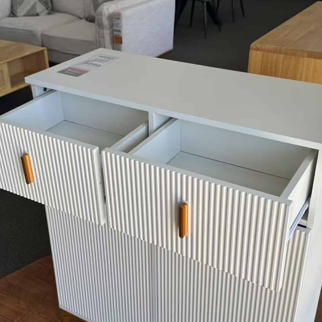 Nicky White Shoe Cabinet