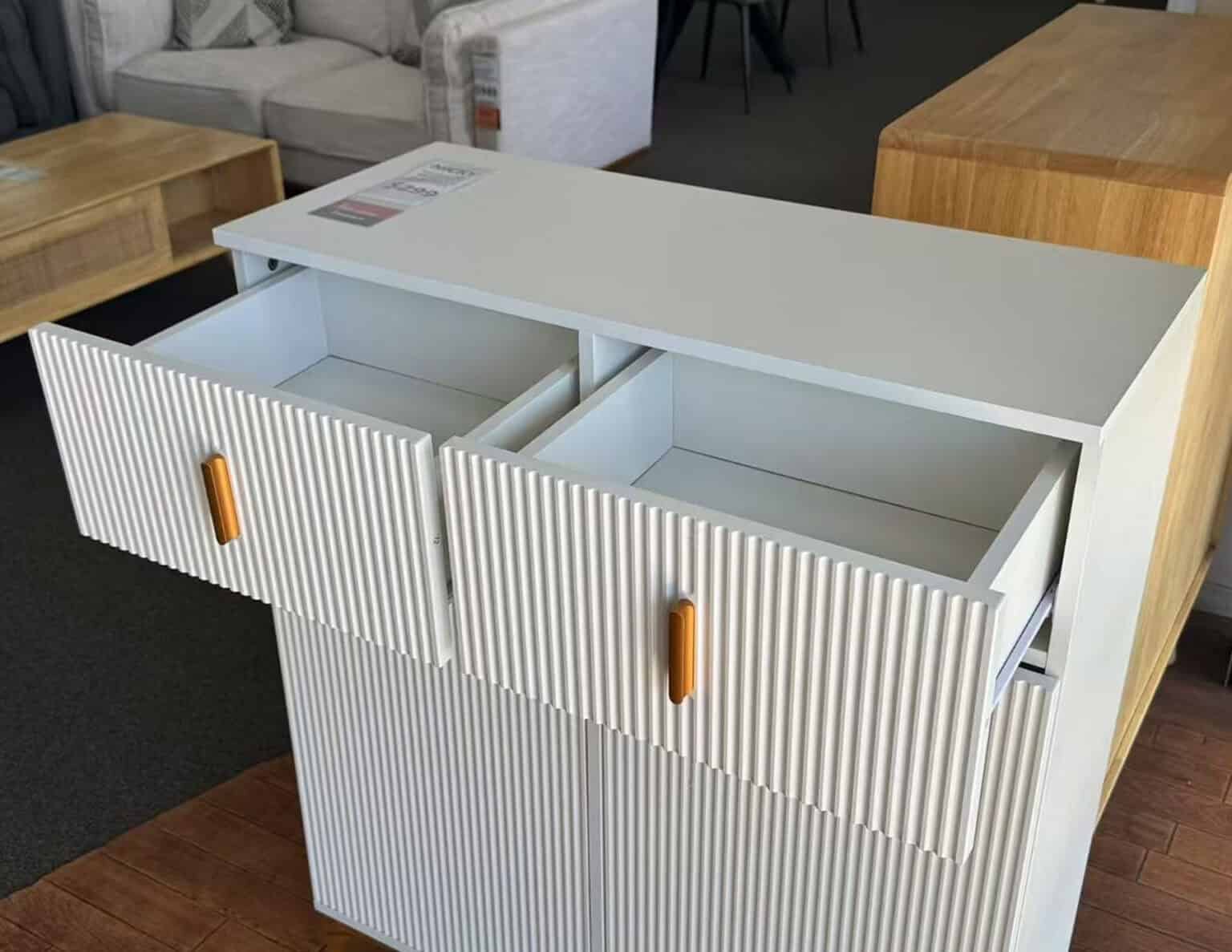 Nicky White Shoe Cabinet