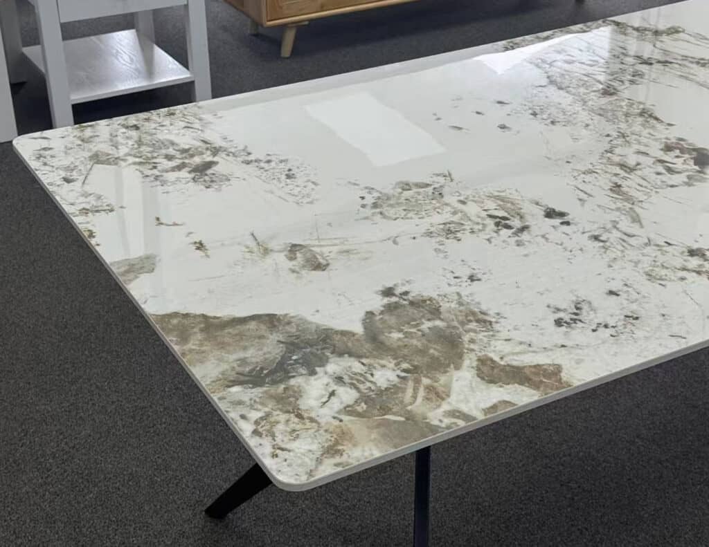 Pandora Marble Ceramic Dining Table 1800mm