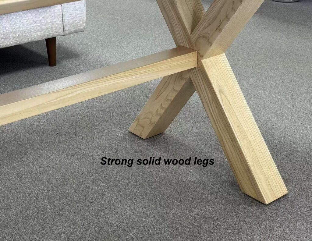 Cross-Leg Toon Wood Dining Table 1800mm