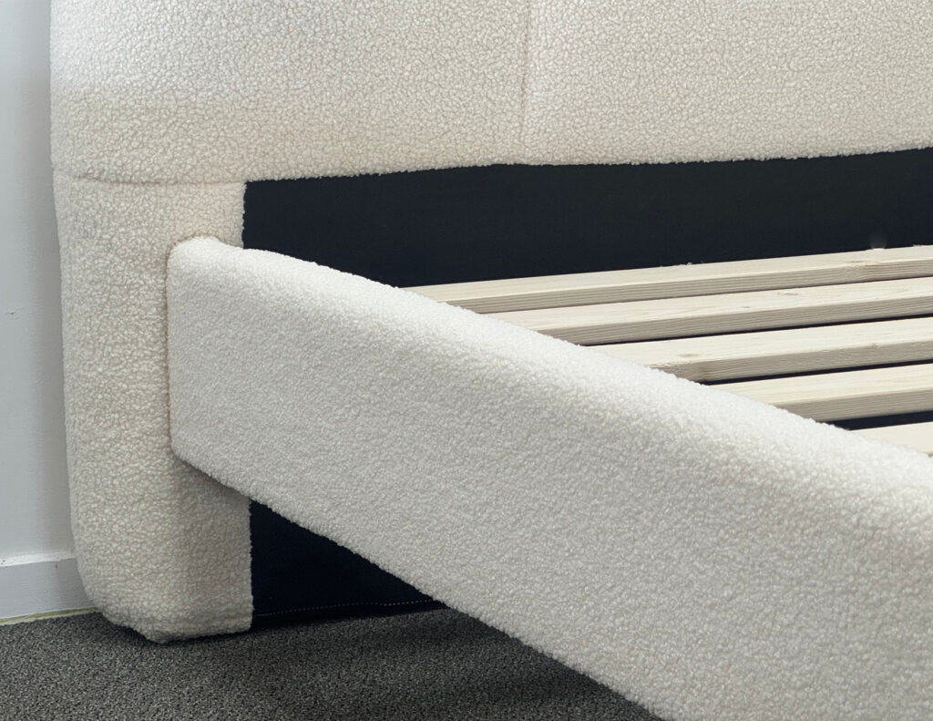 Celine Boucle Double Bed Cream White
